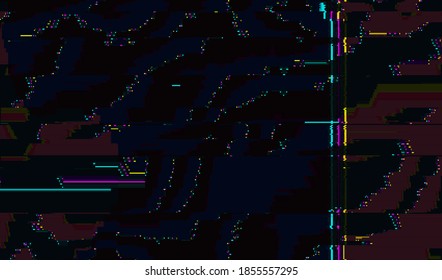 Horizontal Distortion Television Broadcast Digital Pixel Stock Vector ...