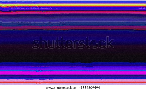 Horizontal Distortion Television Broadcast Digital Pixel Stock Vector ...