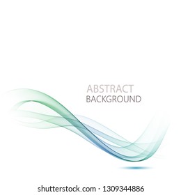 Horizontal Elegant Blue Wave Stock Vector (Royalty Free) 1309344886 ...