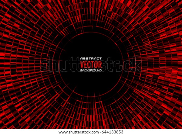 Horizontal Geometric Illustration Radial Random Abstract Stock Vector ...