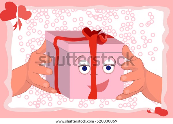 Horizontal Greeting Card Background Presents Box Stock Vector (Royalty ...