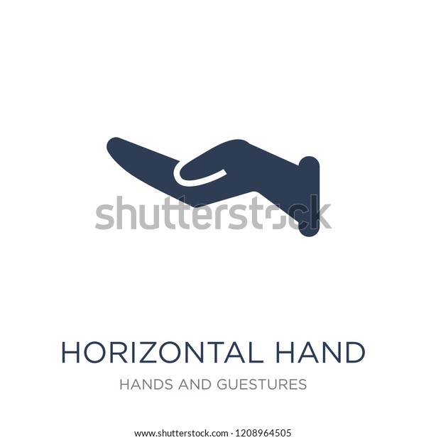 Horizontal Hand Icon Trendy Flat Vector Stock Vector (Royalty Free ...
