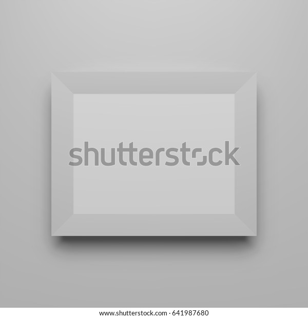 Horizontal Photo Frame Realistic Template Stock Vector (Royalty Free ...