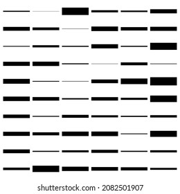 Horizontal Short Line Design Element Set Stock Vector (Royalty Free ...