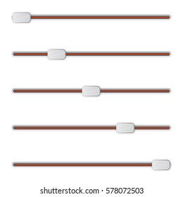 Horizontal Sliders Vector Illustration Isolated On: vector de stock ...