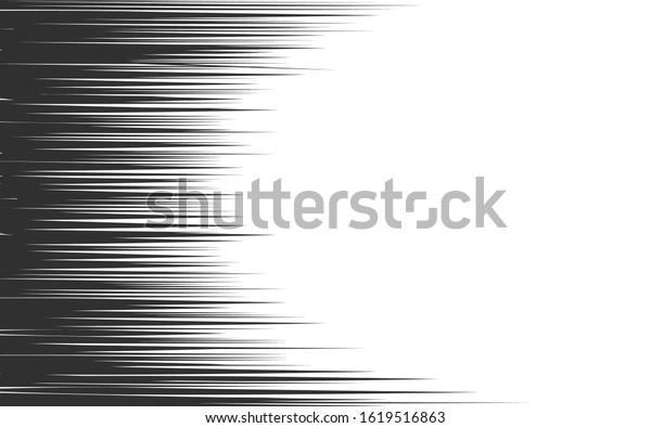 Horizontal Speed Lines On White Background Stock Vector (Royalty Free ...