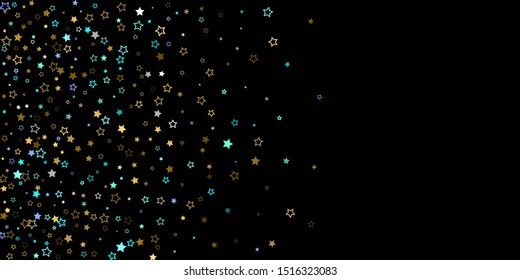 Horizontal Star Background Gold Blue Stars Stock Vector (Royalty Free ...