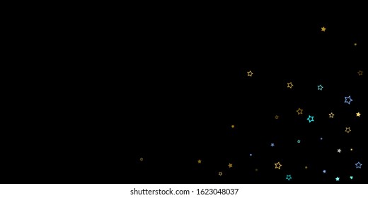 Horizontal Star Background Gold Blue Stars Stock Vector (Royalty Free ...