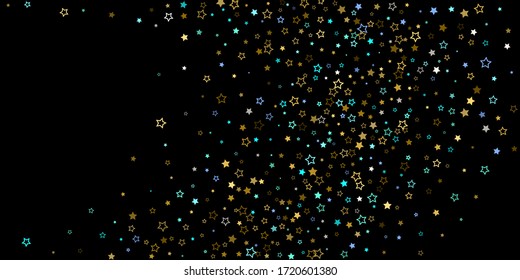 Horizontal Star Background Gold Blue Stars Stock Vector (Royalty Free ...