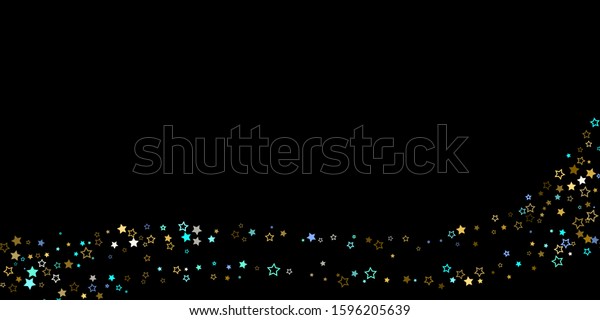 Horizontal Star Background Gold Blue Stars Stock Vector (Royalty Free ...