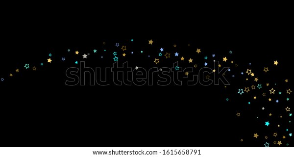 Horizontal Star Background Gold Blue Stars Stock Vector (Royalty Free ...