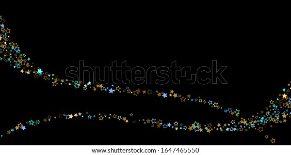 Horizontal Star Background Gold Blue Stars Stock Vector (Royalty Free ...