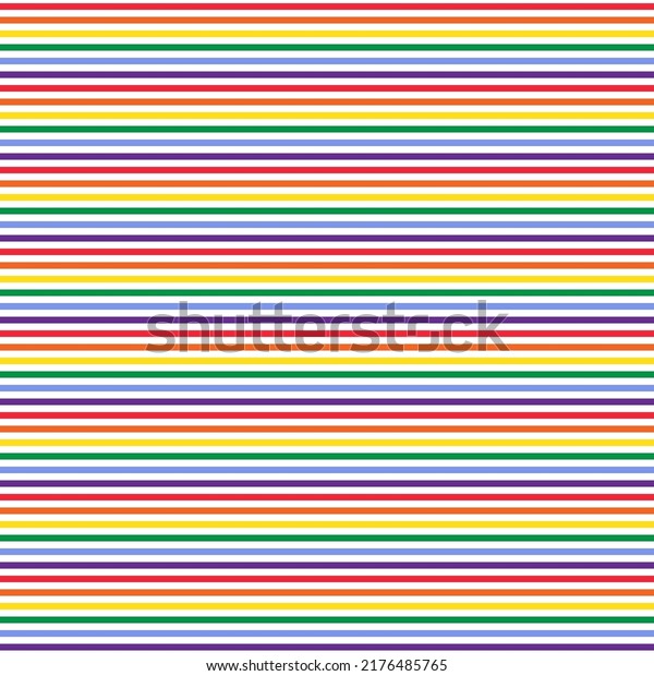 Horizontal Stripes Rainbow Colors Striped Background Stock Vector ...