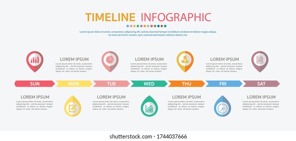 815 Infographics week timeline Images, Stock Photos & Vectors ...