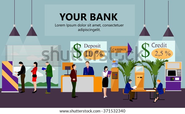 1,276 Bank Inside Cartoon Images, Stock Photos & Vectors | Shutterstock