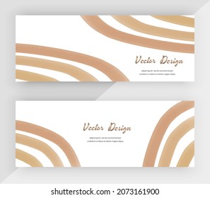Horizontal Web Banners Freehand Boho Rainbow Stock Vector (Royalty Free ...