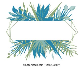 Horizontal Wedding Card Templates Copy Space Stock Vector (Royalty Free ...