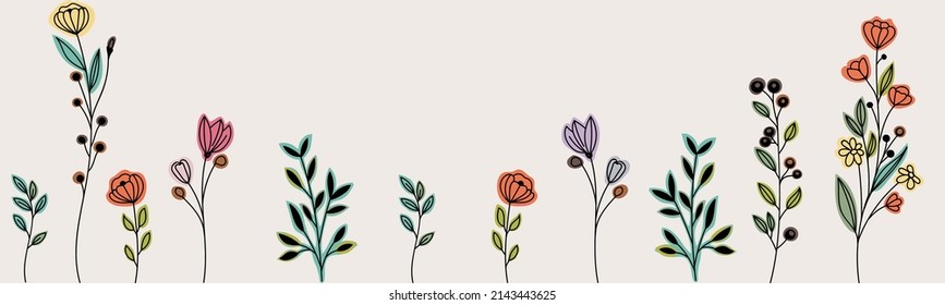 4,732 Simple horizontal flower vector Images, Stock Photos & Vectors ...