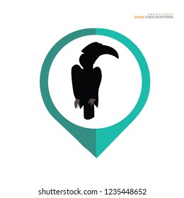 Hornbill Iconvector Illustration Stock Vector (Royalty Free) 1235448652 ...