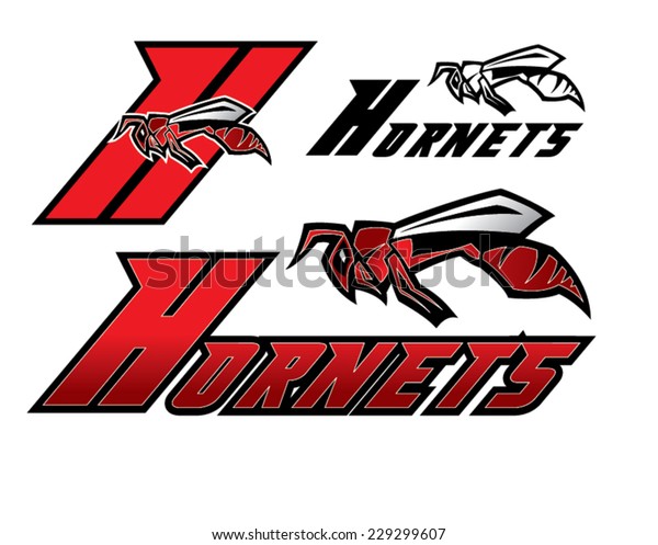 Hornet Graphic Logo Stock Vector (Royalty Free) 229299607