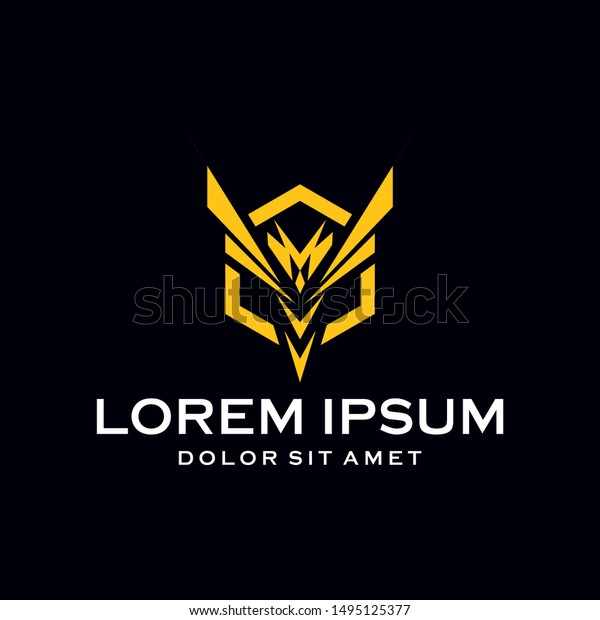 Hornet Logo Icon Designs Vector Template Stock Vector (Royalty Free ...