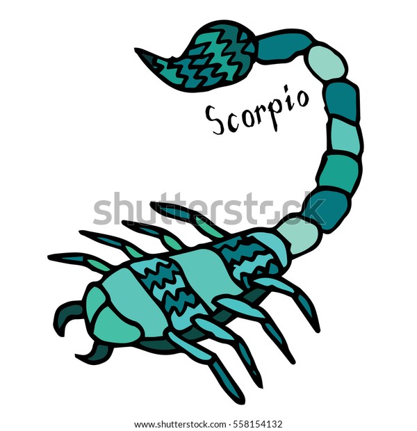 Stock vektor „Horoscope Sign Scorpio Doodle Sign“ (bez autorských ...