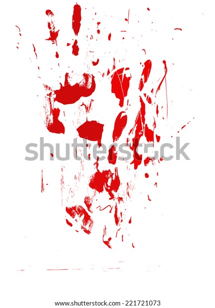 Horror Blood Hand Print: เวกเตอร์สต็อก (ปลอดค่าลิขสิทธิ์) 221721073 ...