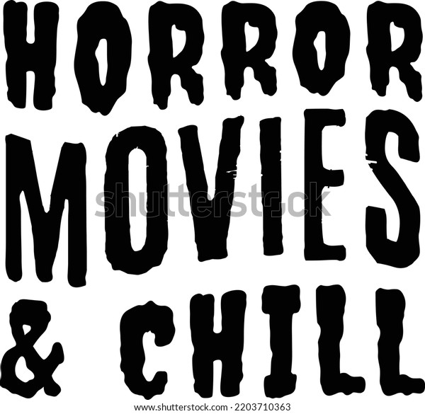 Horror Movies Chill Vector File Halloween Stock Vector (Royalty Free ...