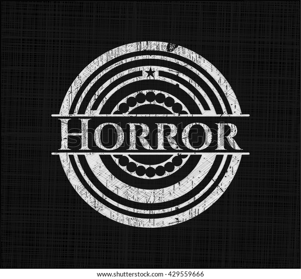 Horror On Chalkboard Stock Vector (Royalty Free) 429559666 | Shutterstock
