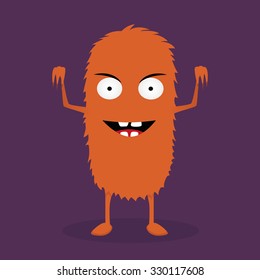 Horror Orange Monster Stock Vector (Royalty Free) 330117608 | Shutterstock