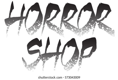 Horror Shop Logo Template Stock Vector (Royalty Free) 573043009 ...