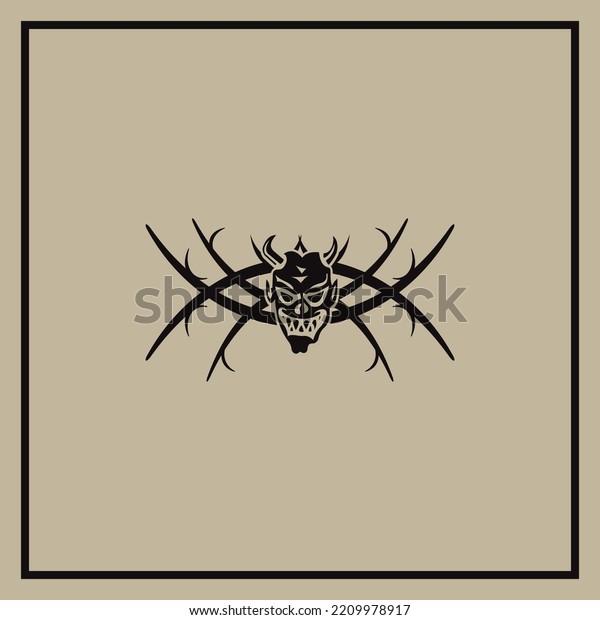 Horror Skull Vector Art Vinyl Decal Stock Vector (Royalty Free ...