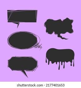 Horror Speech Bubble Series Stock Vector (Royalty Free) 2177401653 ...