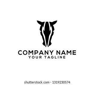 Horse Face Logo Stock Vector (Royalty Free) 1319230574 | Shutterstock