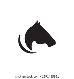 Horse Face Logo Template Vector Icon Stock Vector (Royalty Free ...