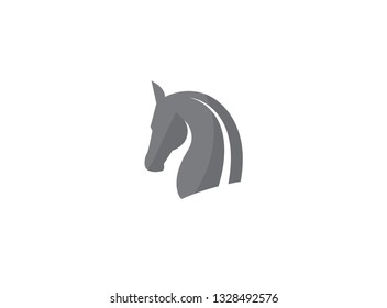 Horse Head Steed Logo Design: เวกเตอร์สต็อก (ปลอดค่าลิขสิทธิ์ ...