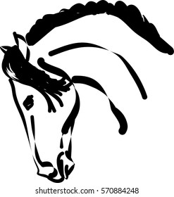 Horse Head Symbol Stock Vector (Royalty Free) 570884248 | Shutterstock