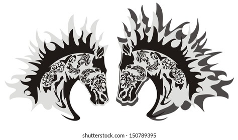 Horse Head Symbol Vector Stock Vector (Royalty Free) 150789395 ...
