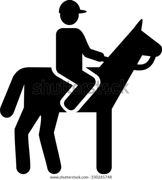 Horse Rider Icon Stock Vector (Royalty Free) 330265748 | Shutterstock