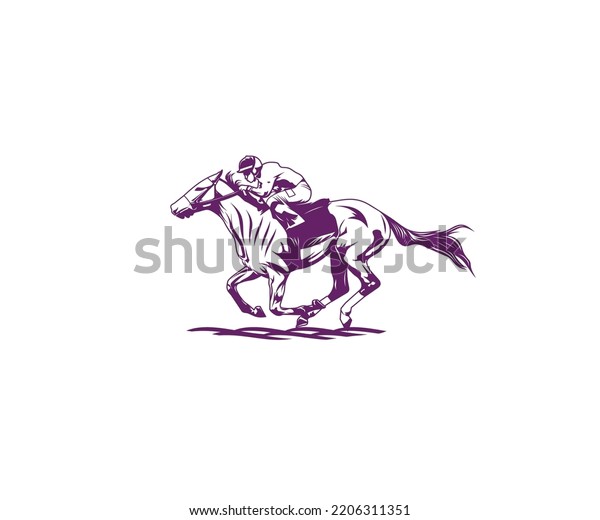 Horse Rider Vector Logo Design Elements Stock Vector (Royalty Free ...
