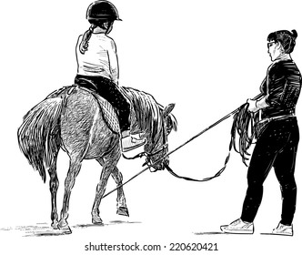 4,948 Horseback riding sketch Images, Stock Photos & Vectors | Shutterstock