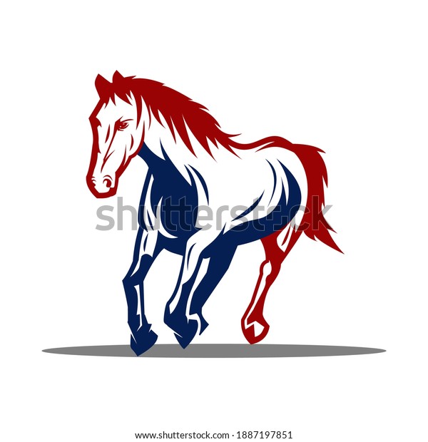 Horse Running Logo Vector Icon Stock Vector (Royalty Free) 1887197851 ...