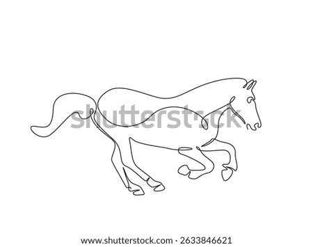 Mustang Outline Drawing | Free download on ClipArtMag