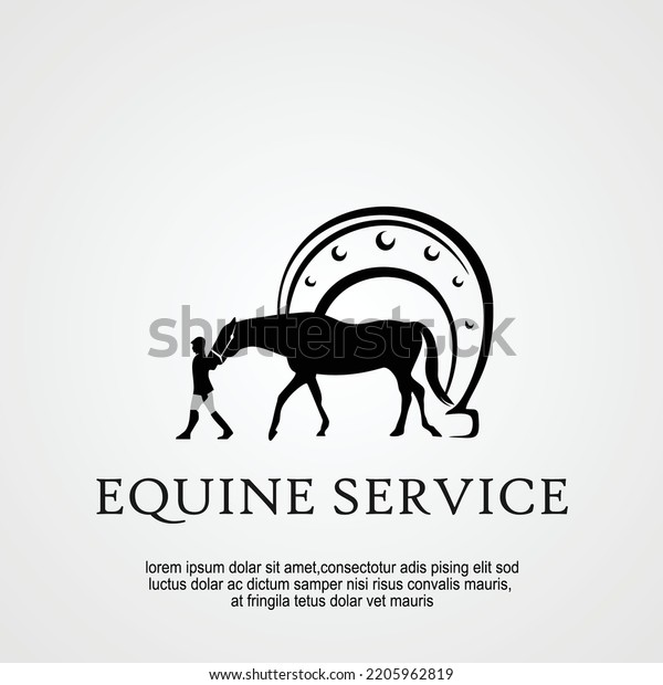 Horse Stable Logo Design Idea Illustration Stock Vector (Royalty Free ...