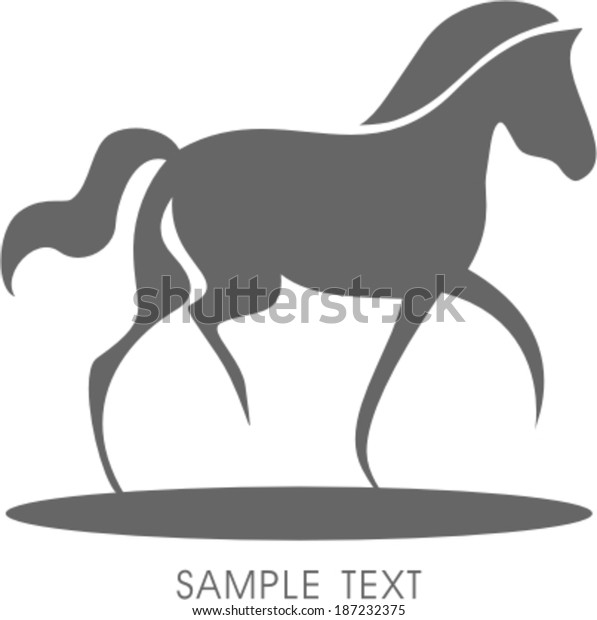 Horse Symbol Design Element Stock Vector (Royalty Free) 187232375 ...
