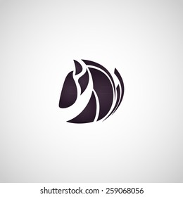 Horse Symbol Vector Stock Vector (Royalty Free) 259068056 | Shutterstock