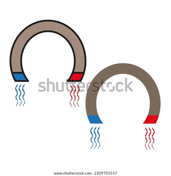 Horseshoe Magnets Education Concept Vector Illustration Stock Vector ...