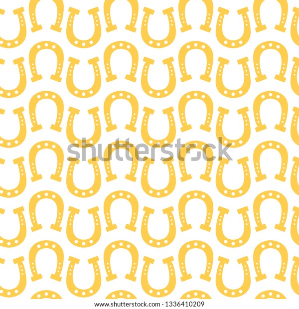 Horseshoe Pattern Seamless Pattern Horseshoe Horseshoes Stock Vector ...