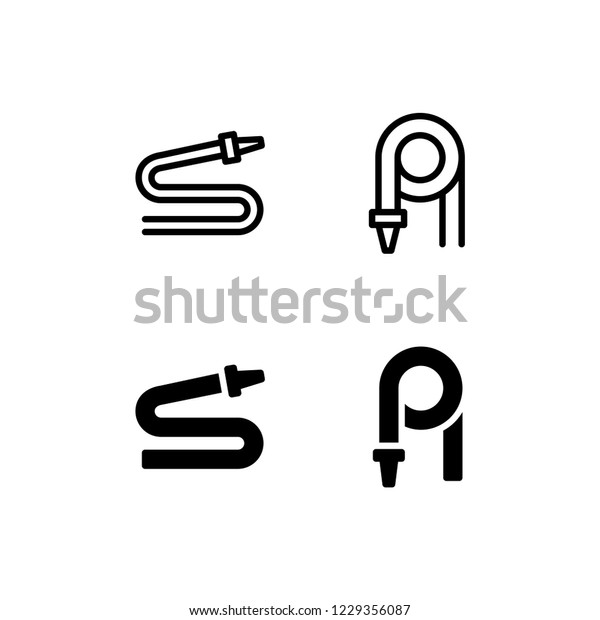 Hose Icon Logo Vector Symbol Nozzle Stock Vector (Royalty Free) 1229356087