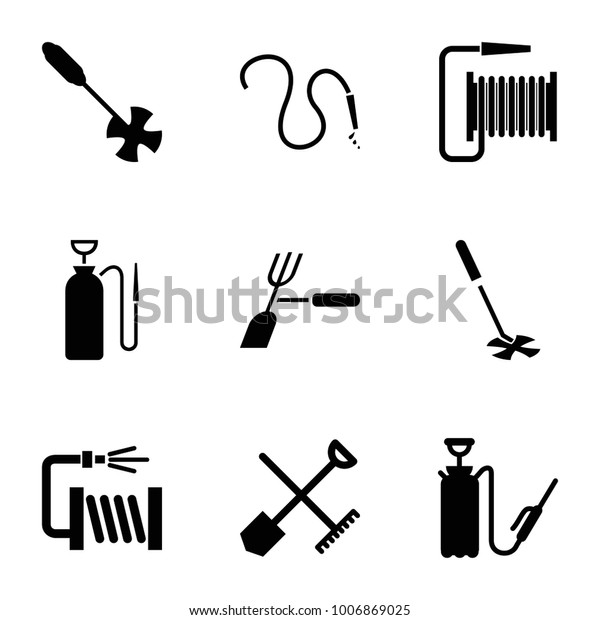 Hose Icons Set 9 Editable Filled Stock Vector (Royalty Free) 1006869025 ...